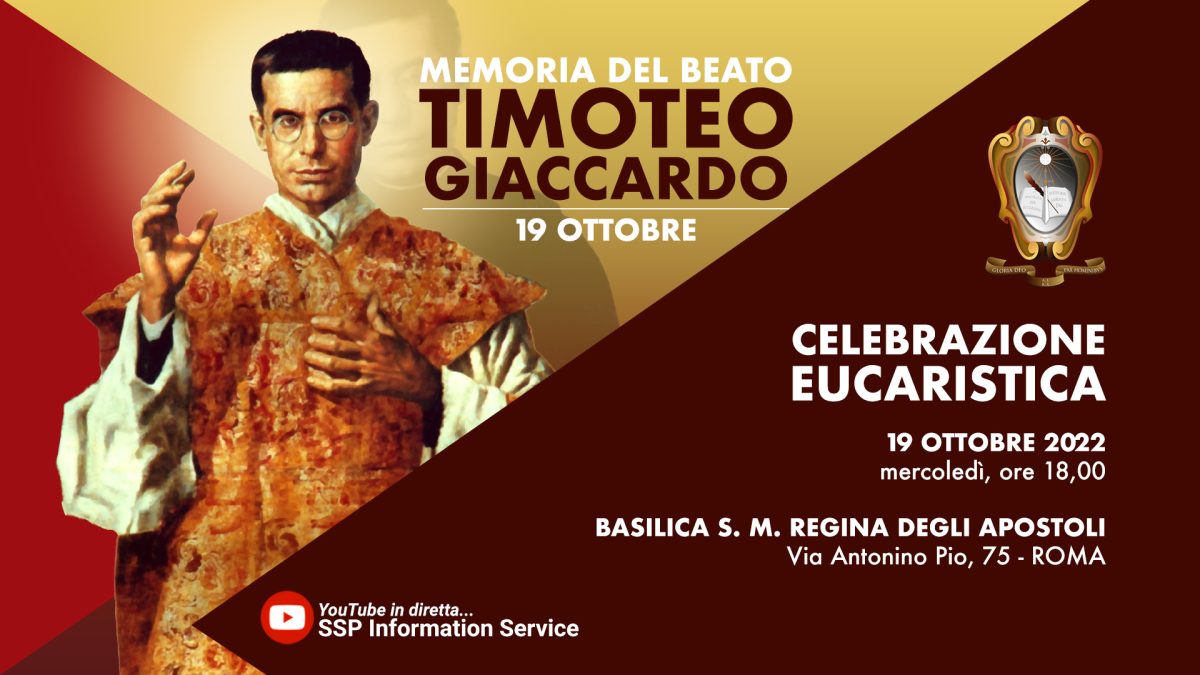 Memoria del Beato Timoteo Giaccardo - La Famiglia Paolina